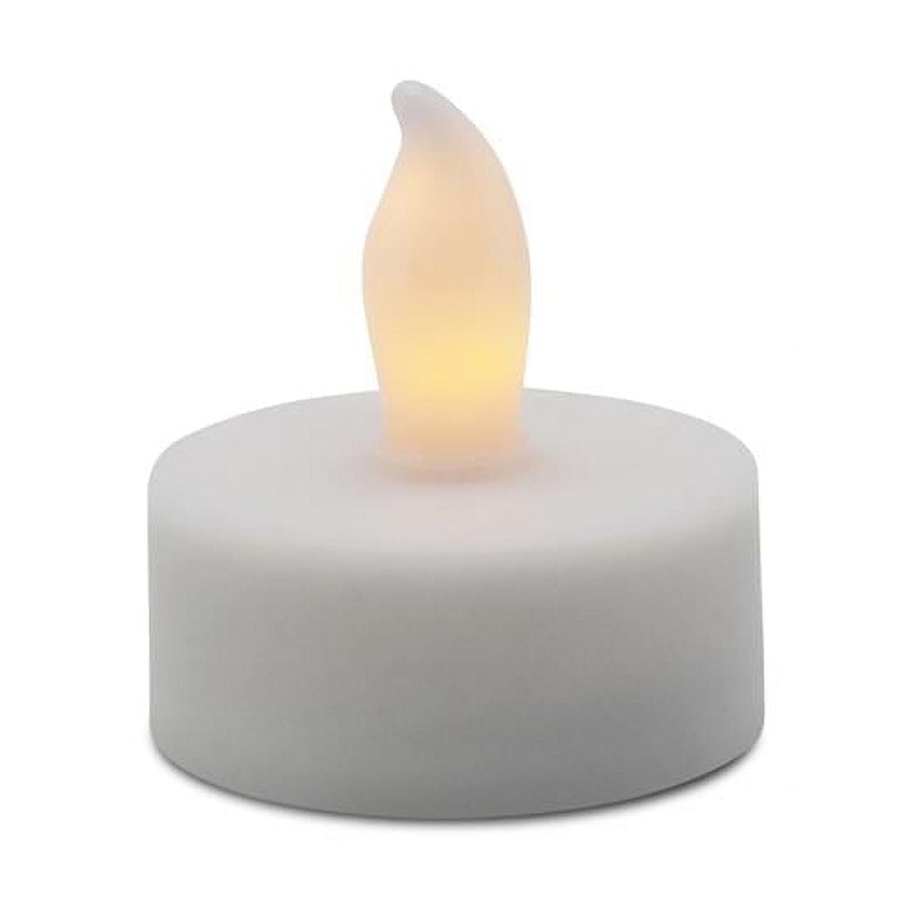 L&L 9045980 1.5 x 1.5 in. Dia. Matchless Darice White Unscented Scent Tealight Flameless ...