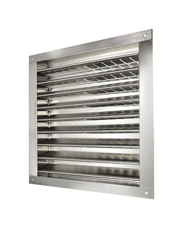 L L Building Products DA1212 Aluminum Dual Louver, 12" x 12", Mill ...