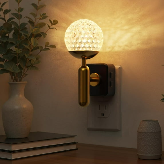 L LED Night Lights Plug into Wall,Color Changing Night Light with ...