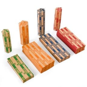 L LIKED Pack of 400 Money Band Bundles Self Sealing Currency Straps for ...