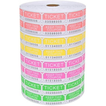 L LIKED Raffle Tickets Double Rolls 1000 per Roll 50/50 Raffle Tickets ...