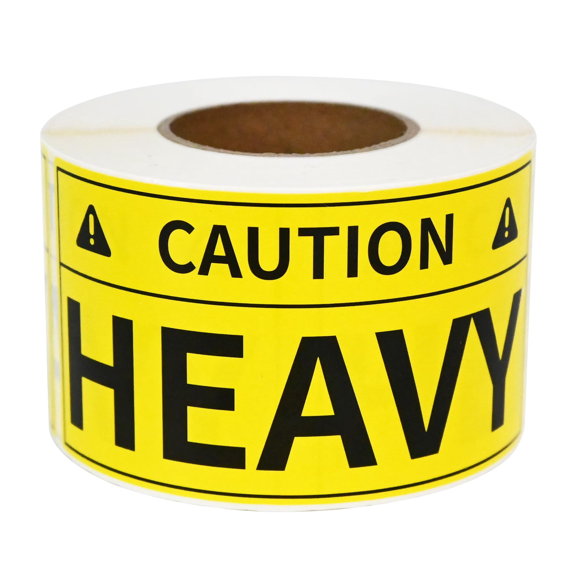 L LIKED Caution Heavy Sticker, 2 x 4 inch Yellow Heavy Special Handling ...