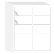 "RyhamPaper 50 Waterproof Sticky Shipping Labels, LaserJet & Ink, 5.5 ...