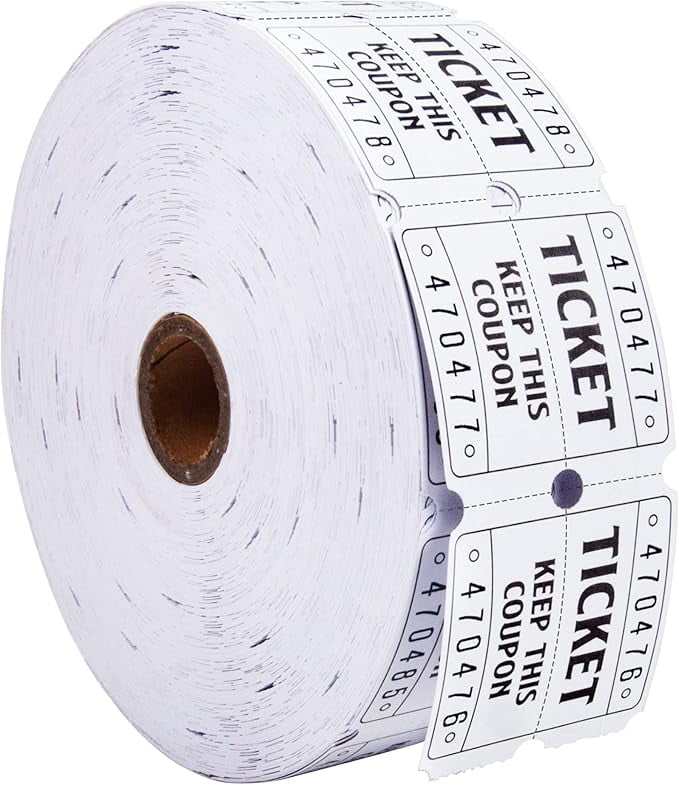 L LIKED Raffle Tickets Double Rolls 1000 per Roll 50/50 Raffle Tickets ...