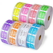 Raffle Auction Tickets - Double Row Roll, 1,000 Numbered, Perforated, 4 ...