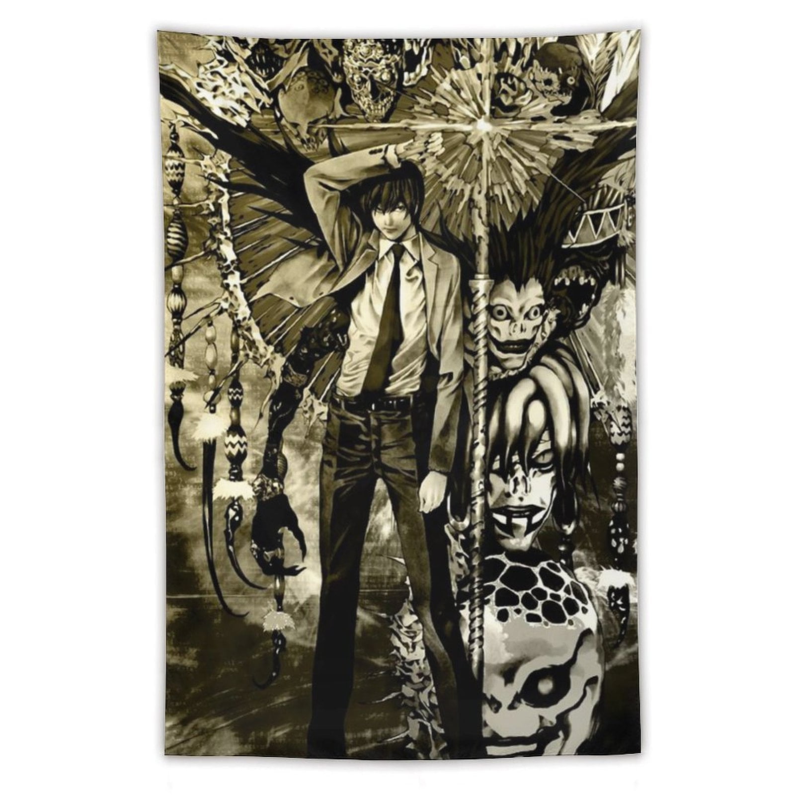 L Lawliet Death Note Tapestry Luxury Wall Hanging Tapestries Decor ...