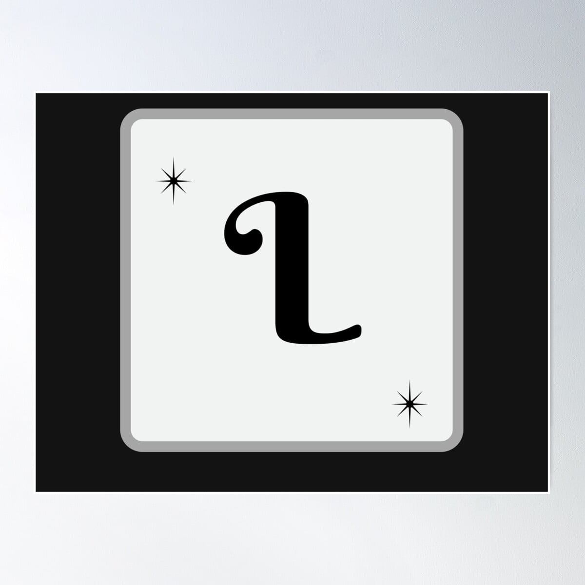 L, Letters From Alphabets, Educational Poster Wall Art, Modern Wall ...