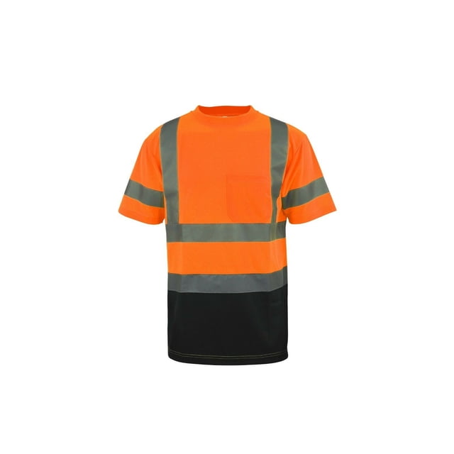 L&M Hi Vis Class 3 T Shirt Reflective Safety Lime Orange Short Long ...