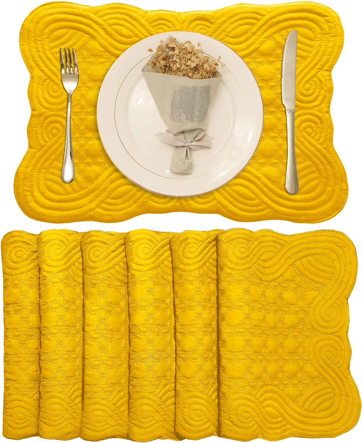 Holiday Decorative 12"x18" Rectangle Woven Metallic Foil Shining ...