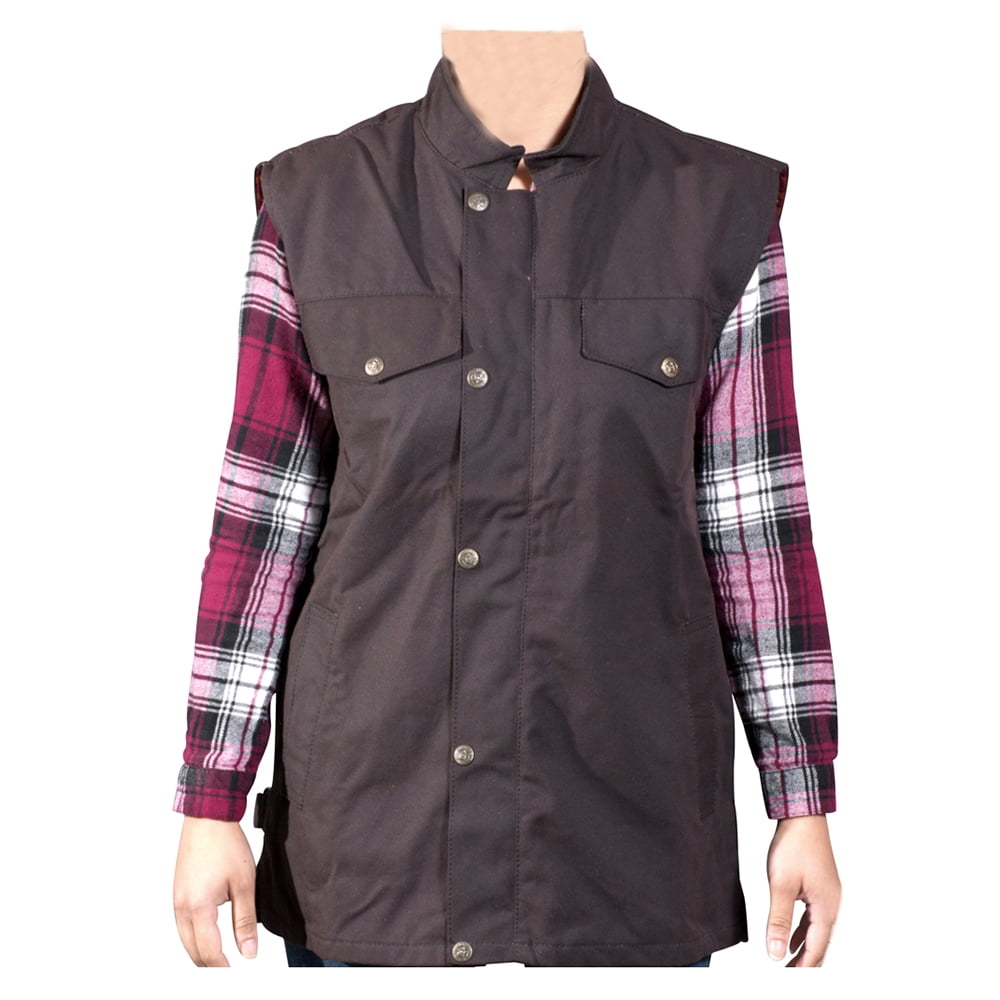 L- Mens Oil Cloth Waterproof Duster Vest Jacket Western Australian ...