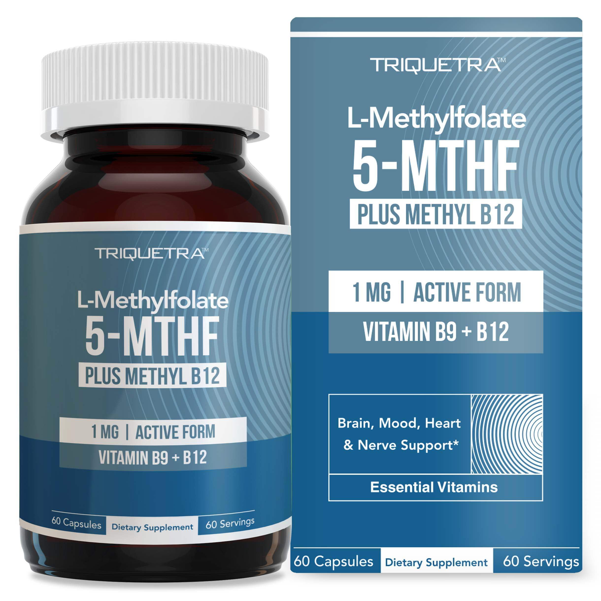 L-Methylfolate (1 mg) Plus Methyl B12 Capsules - Walmart.com