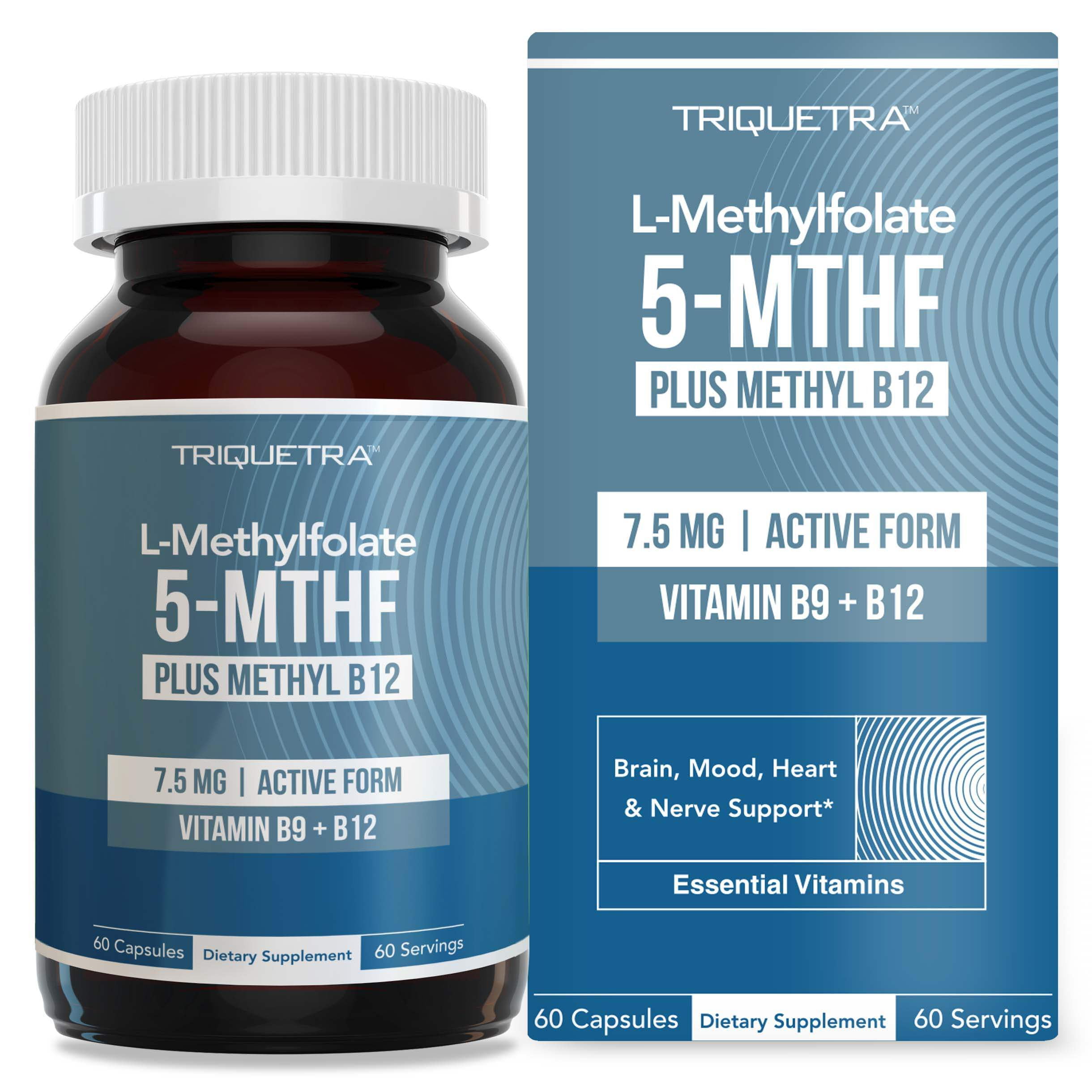 L-Methylfolate (7.5 mg) Plus Methyl B12 Capsules - Walmart.com