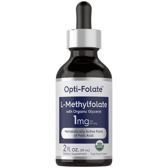L-Methylfolate Drops 1mg | 2 Fl Oz | with Organic Glycerin | Fruit ...