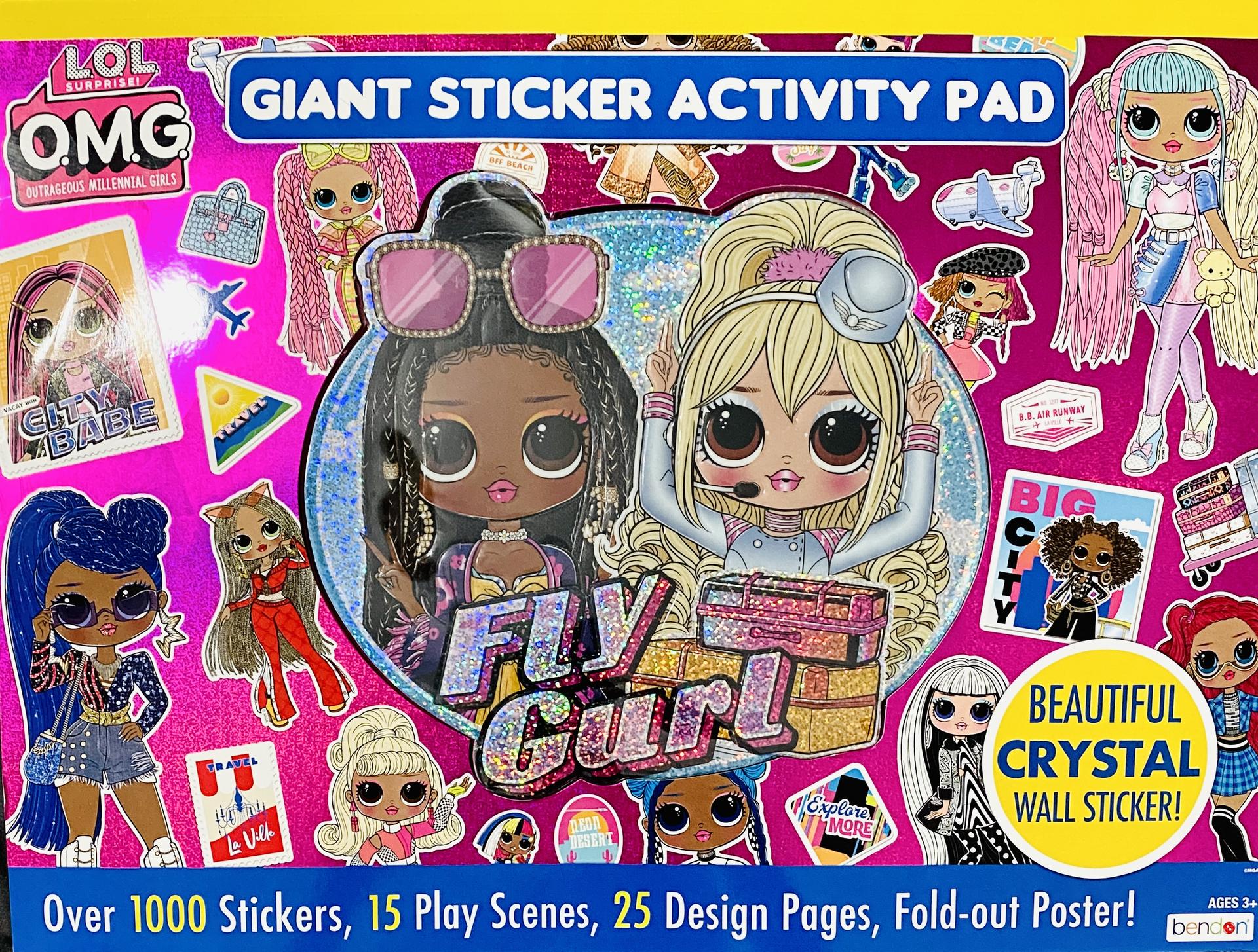 L.O.L. OMG Fly Gurl Giant Sticker Activity Pad - Walmart Business Supplies