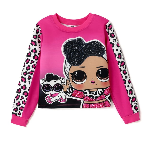L.O.L. Surprise! Girls Ugly Sweatshirt Graphic Pullover Crewneck Long ...
