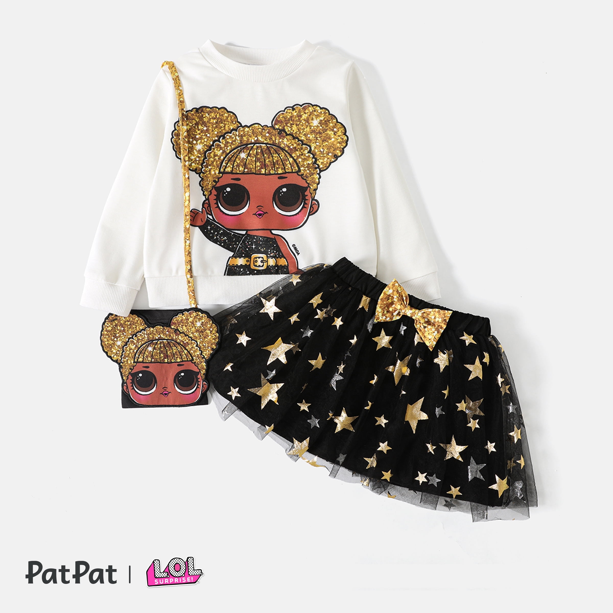 L.O.L. SURPRISE! Toddler Girls Graphic Long Sleeves Sweatshirt and Mesh ...