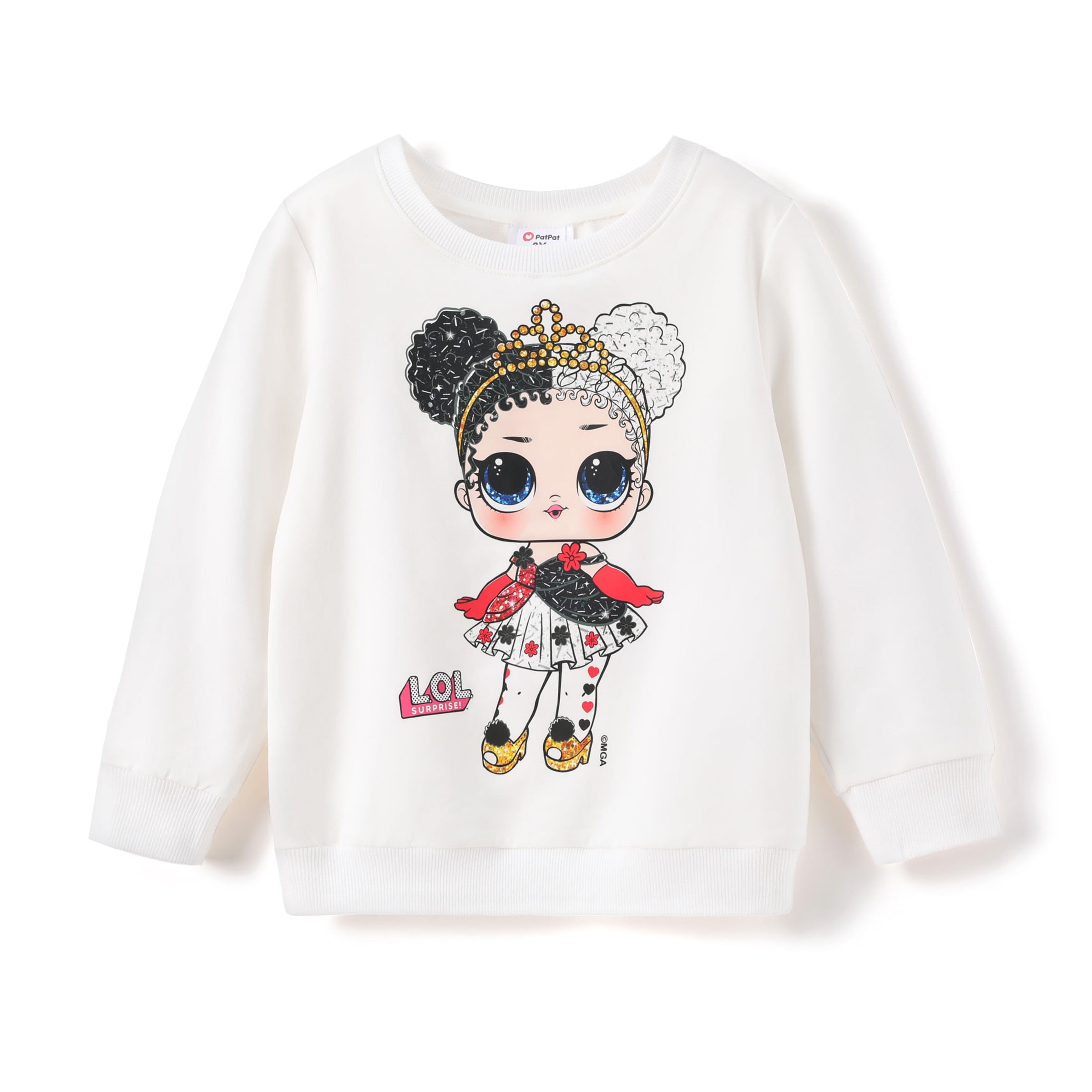 L.O.L. Surprise! Toddler Girls Sweatshirt Solid Color Graphic Cotton ...