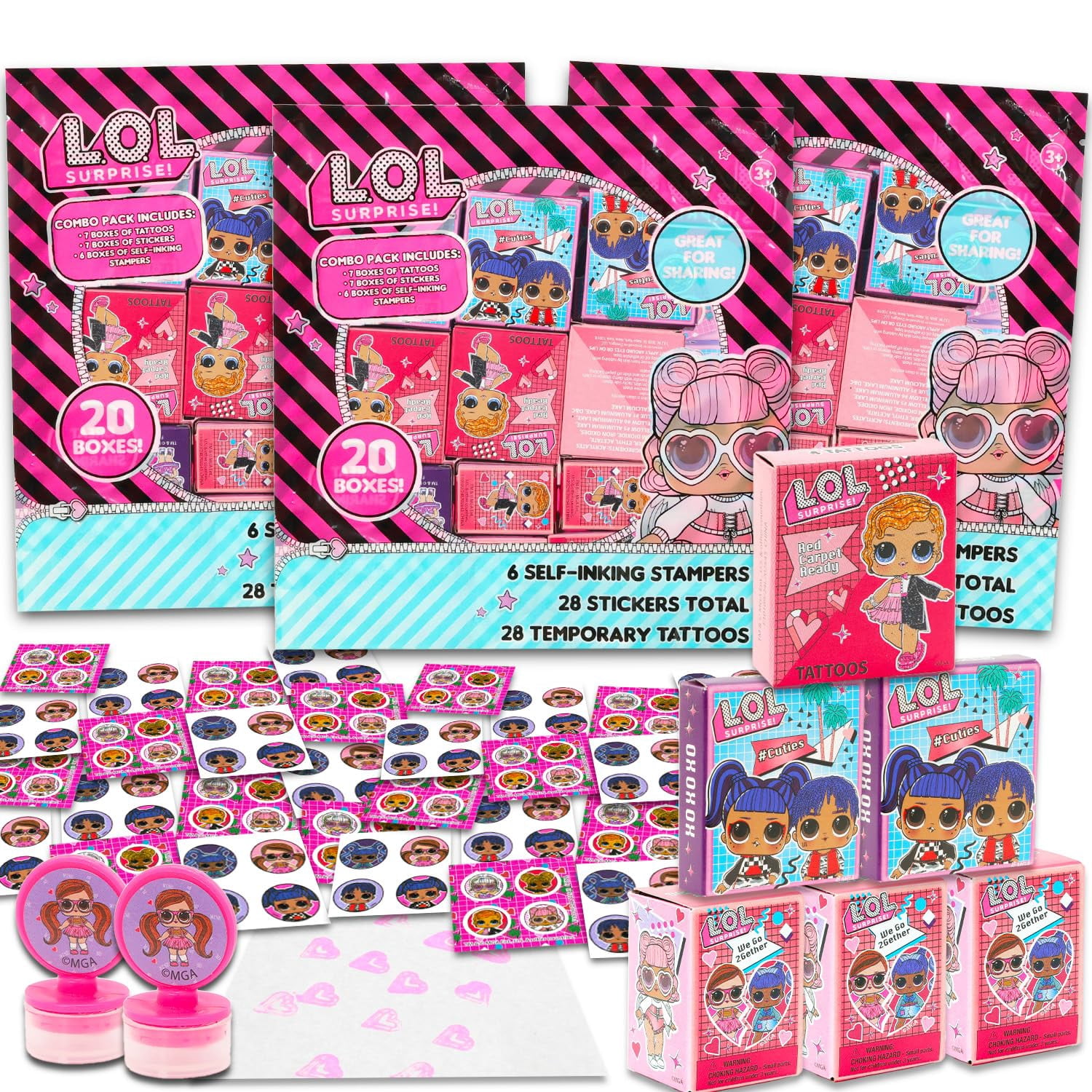 L.O.L Surprise! 60-PieceUMRT Party Favors Bulk Set - Unisex Kids ...