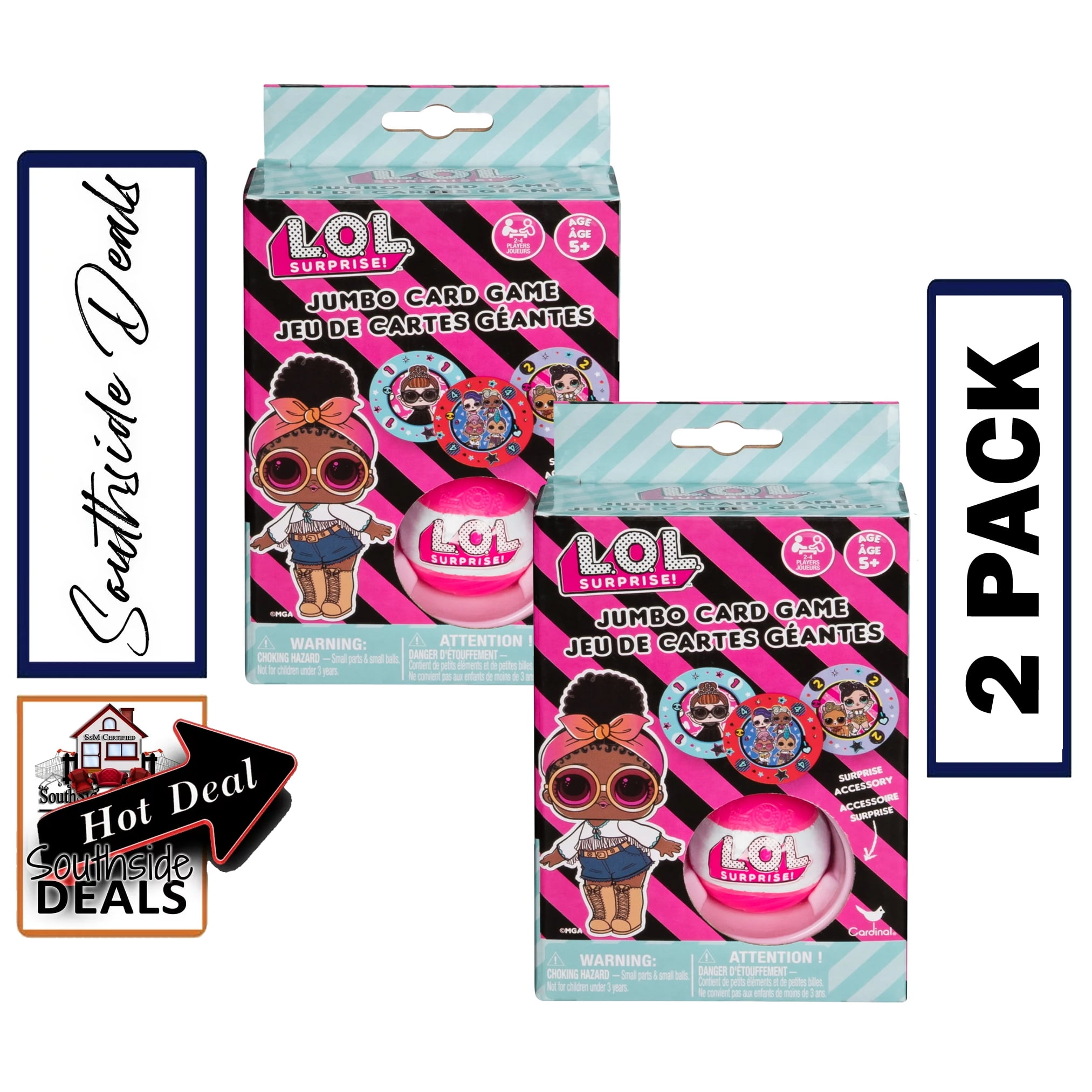 L.O.L. Surprise! Card Game with Surprise Accessory Blister Card 2 Pack ...