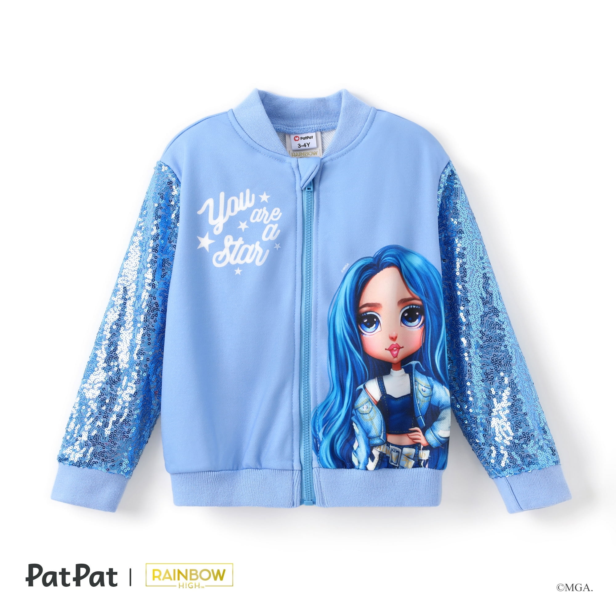 L.O.L. Surprise! Girls Bomber Jacket Rainbow High Skyler Graphic ...