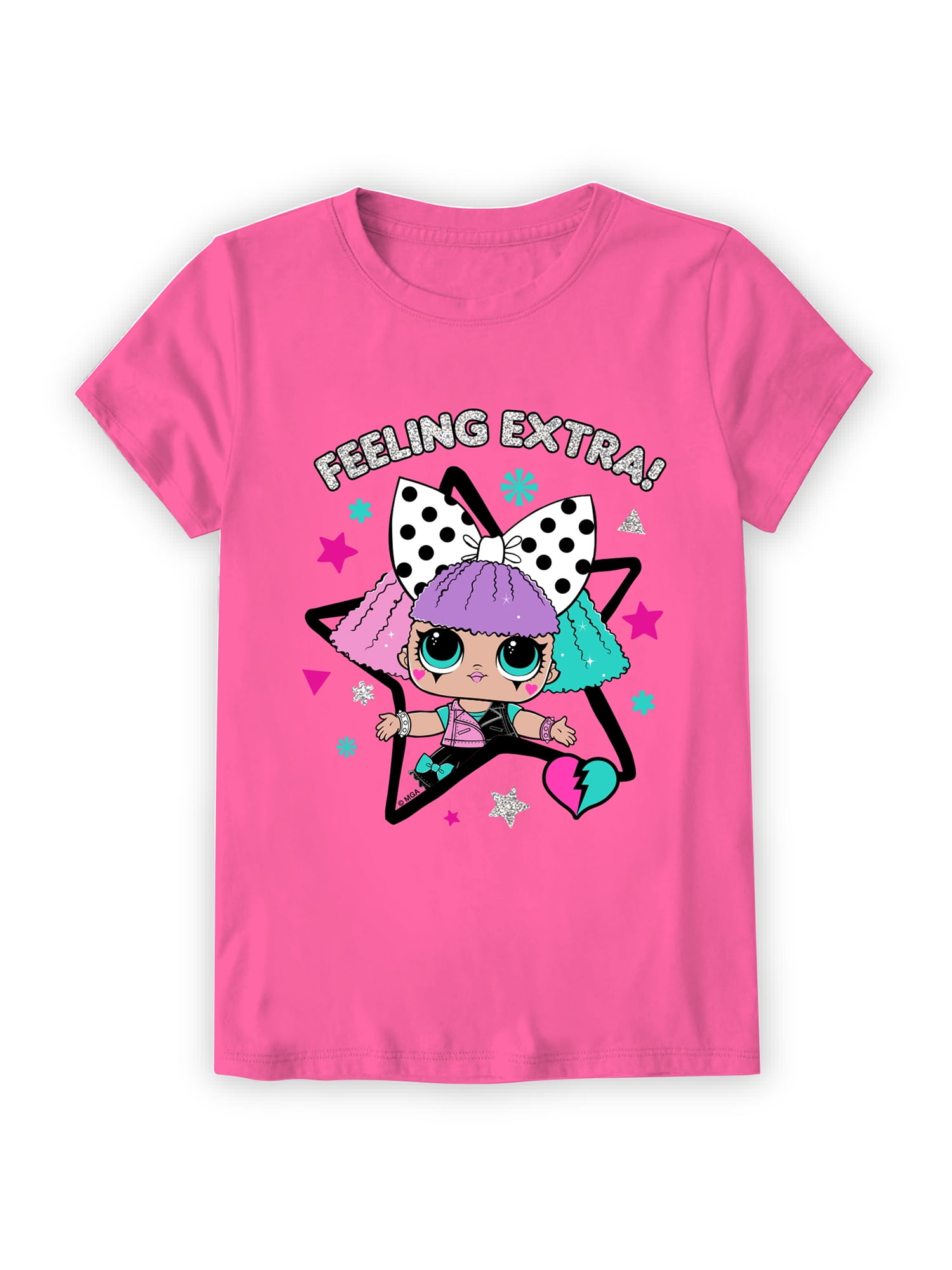 L.O.L. Surprise! Girls Graphic Tee with Short Sleeves, Sizes XS-XL ...