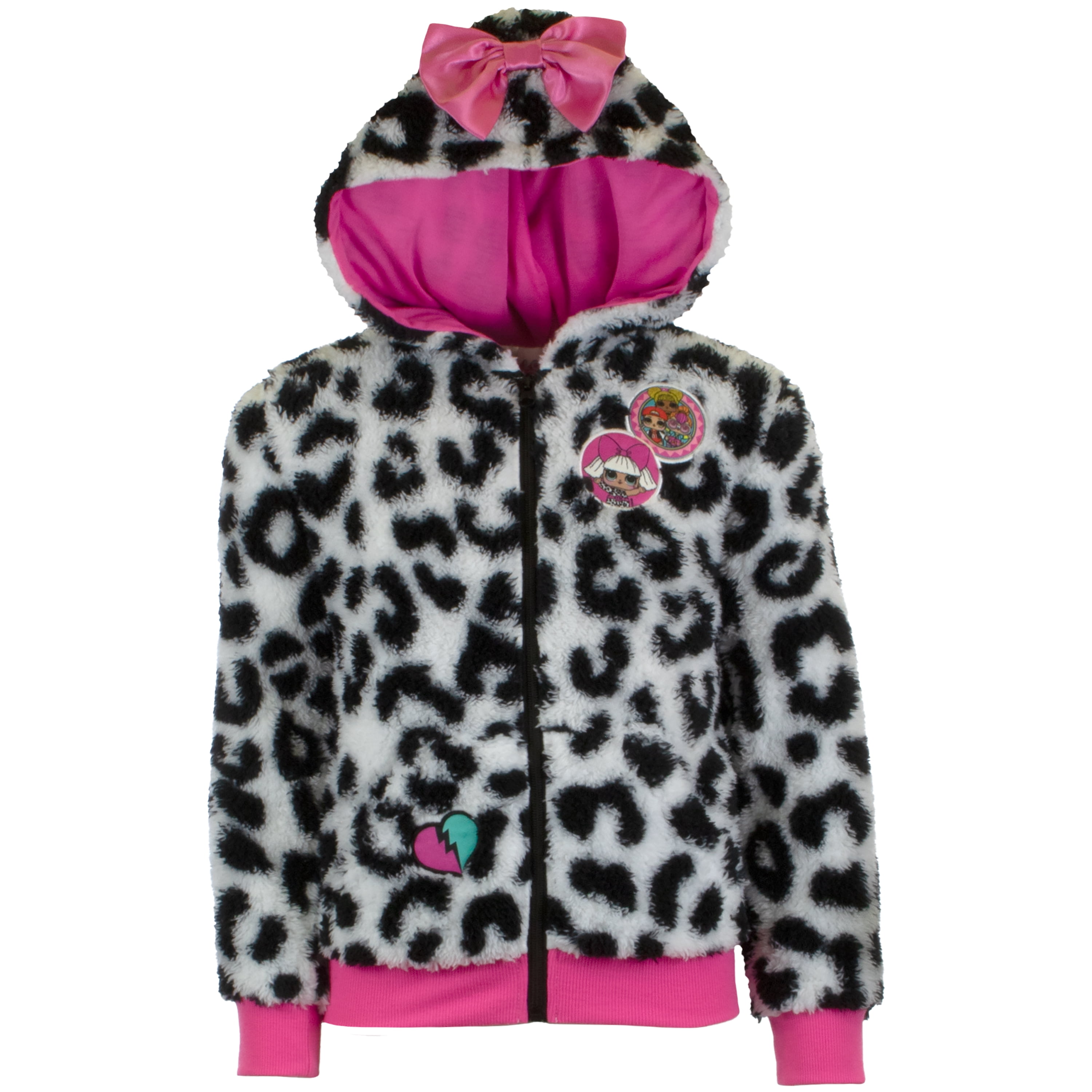 L.O.L. Surprise! Girls Zip-Up Hoodie, LOL Surprise Zip-Up Hooded ...
