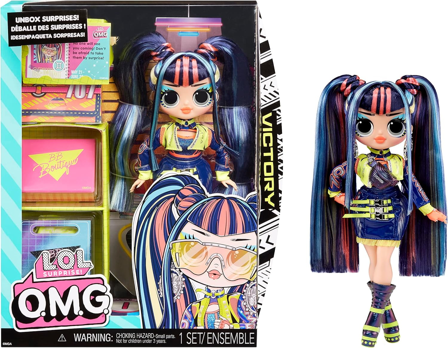 L.O.L. Surprise! LOL Surprise OMG Victory Fashion Doll with Multiple ...