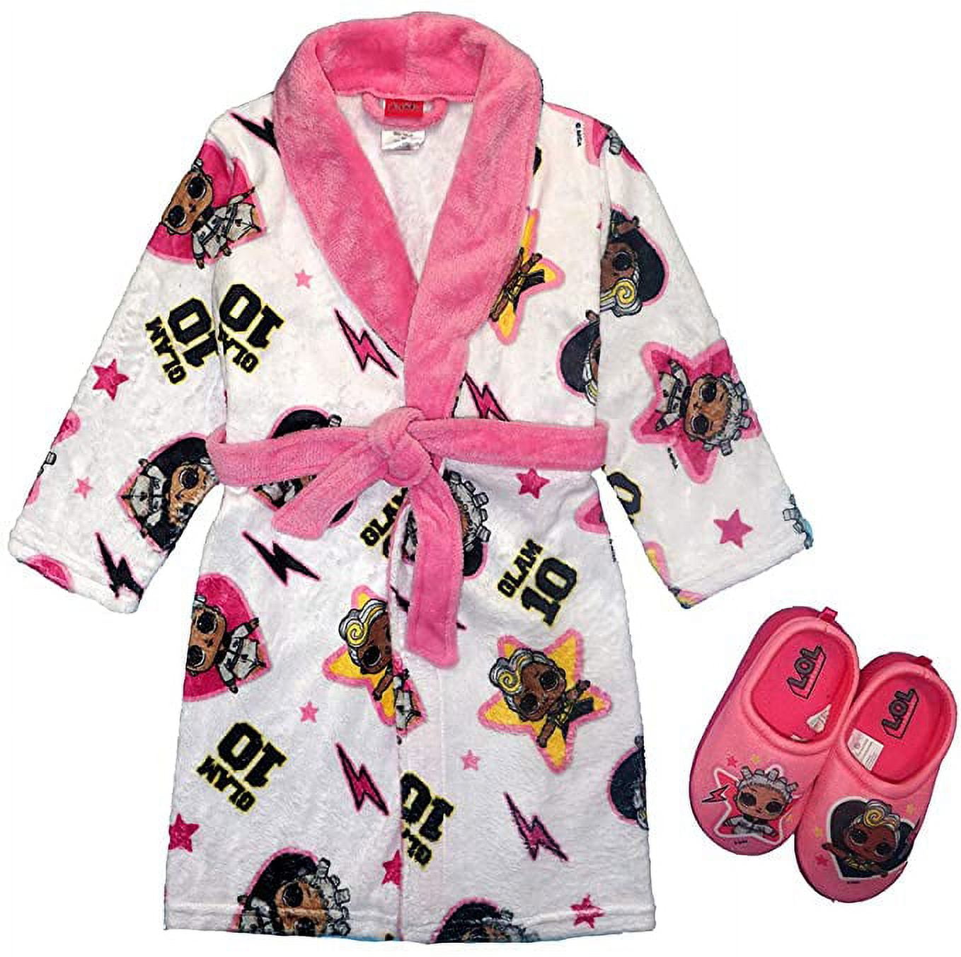 L.O.L. Surprise! Long Sleeve Glam Robe With Slippers (Little Girls ...