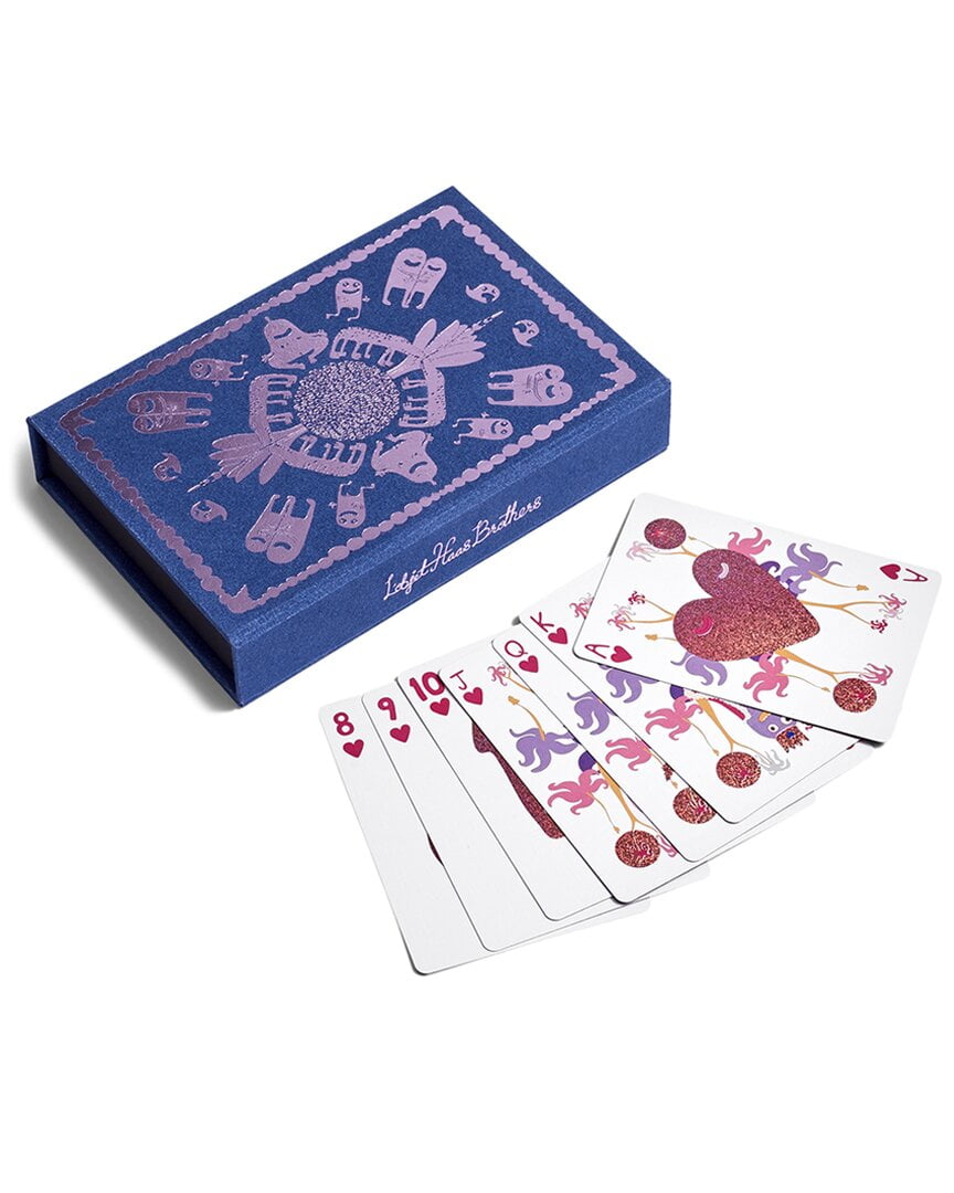 L'Objet Haas Playing Card Set of 2 Decks, Blue - Walmart.com