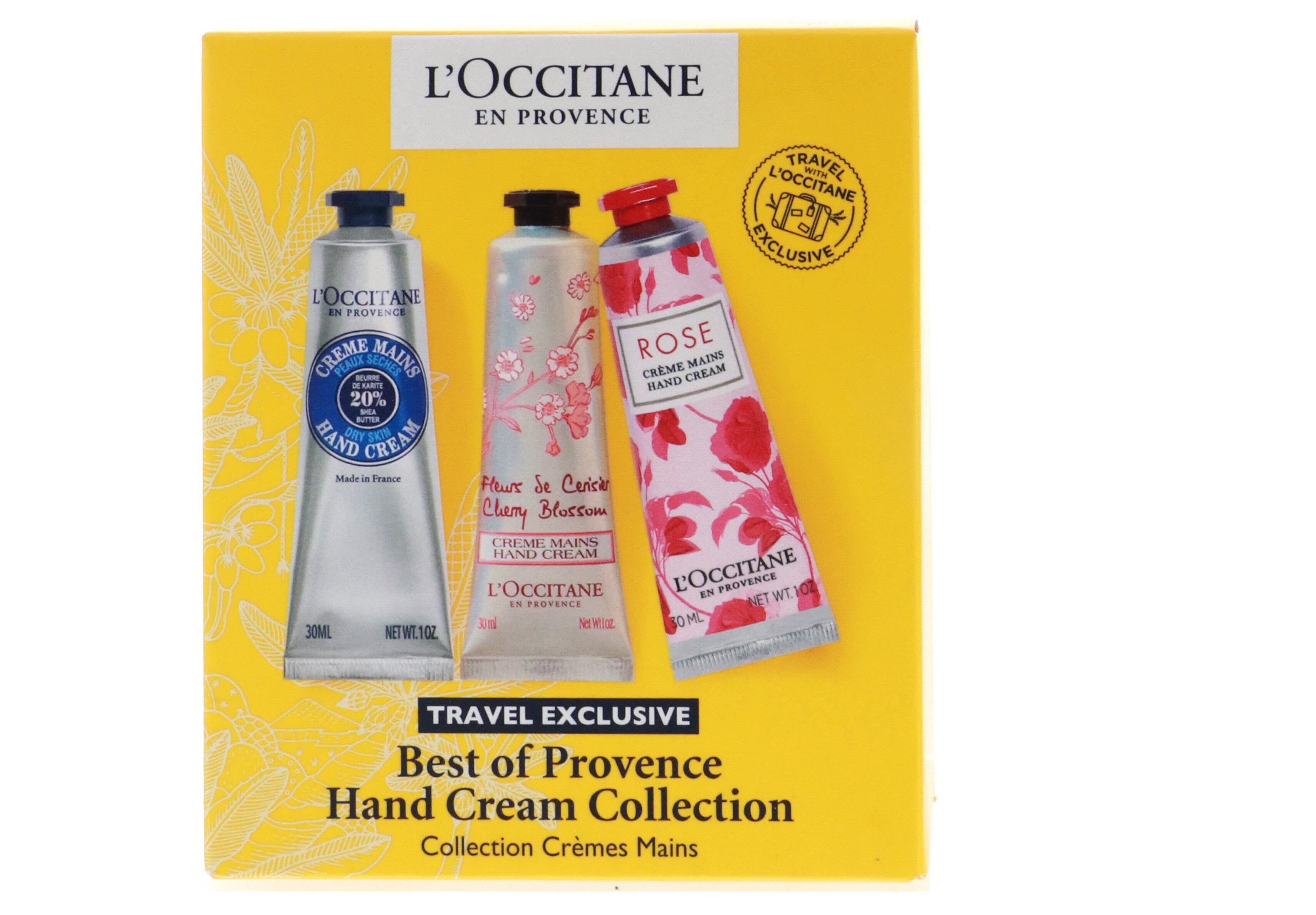 L'Occitane Provence Hand Cream Collection (Shea Butter 2 x 1oz + Cherry ...