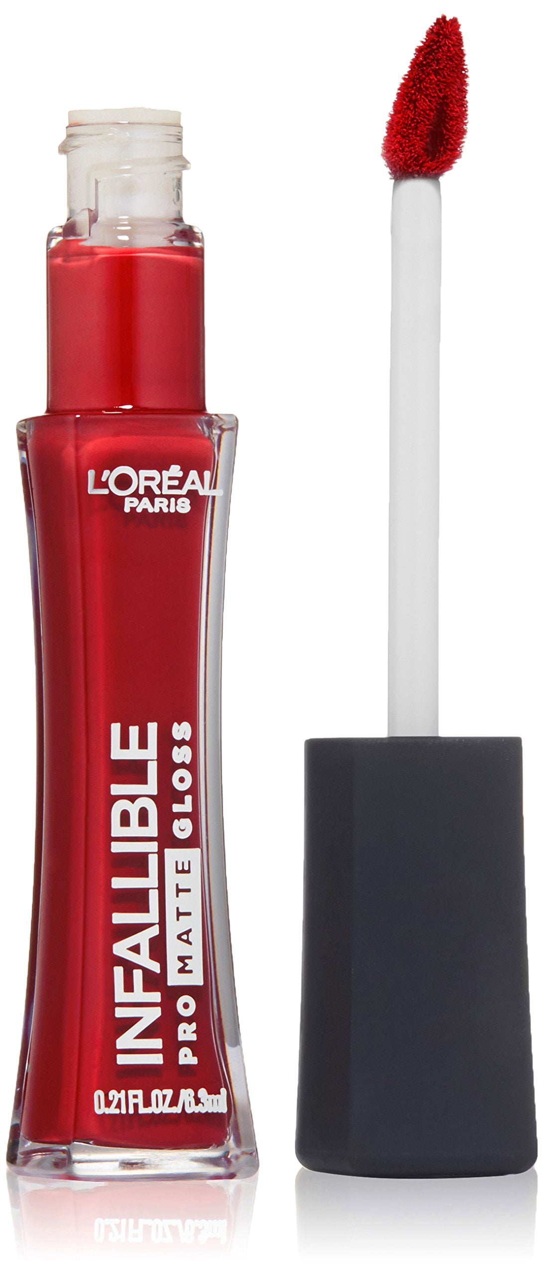 L'OrÃ©al Paris Infallible Lip Pro Matte Gloss, Shanghai Scarlet, 0.21 ...