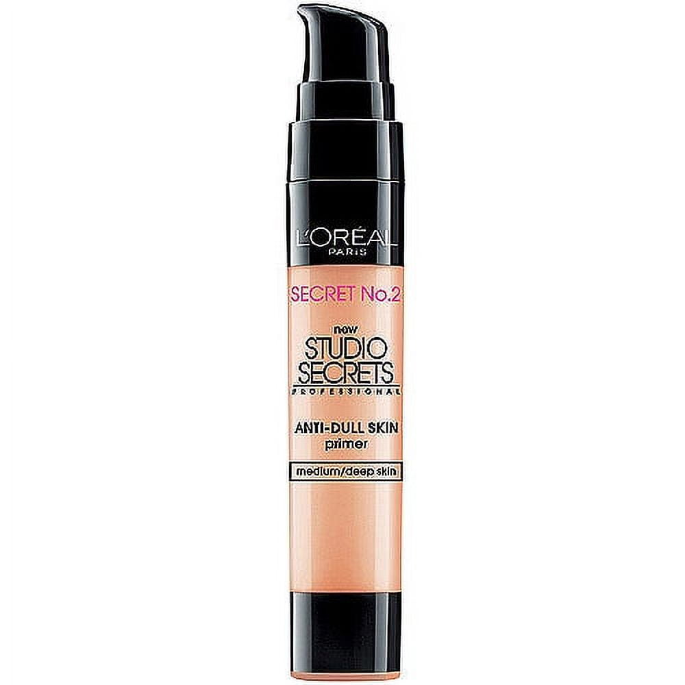 L'Oréal Paris Anti-Dull Skin Primer, Secret No. 2, Medium/Deep Skin, 0. ...