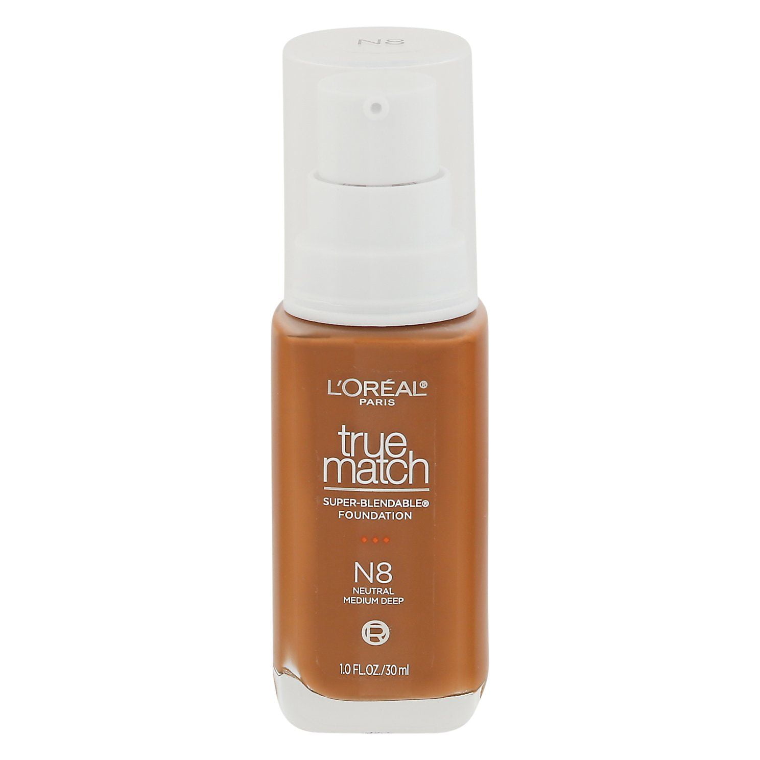 L'Oréal Paris True Match Super-Blendable Liquid Foundation - N8 Neutral Medium Deep - 1 oz (Pack ...