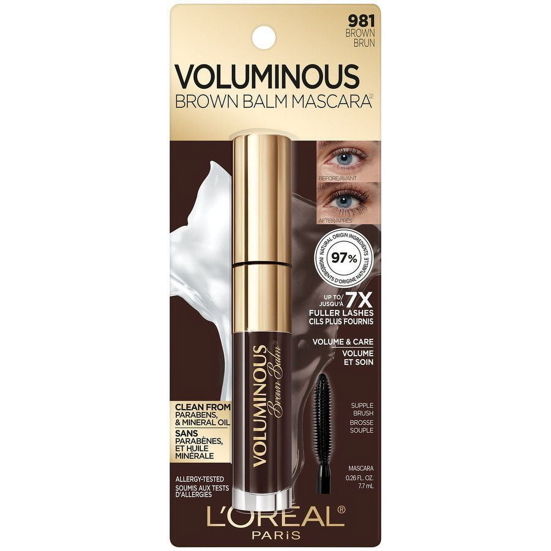 L'Oréal Paris Voluminous Brown Balm Volumizing Caring Mascara- Brown ...
