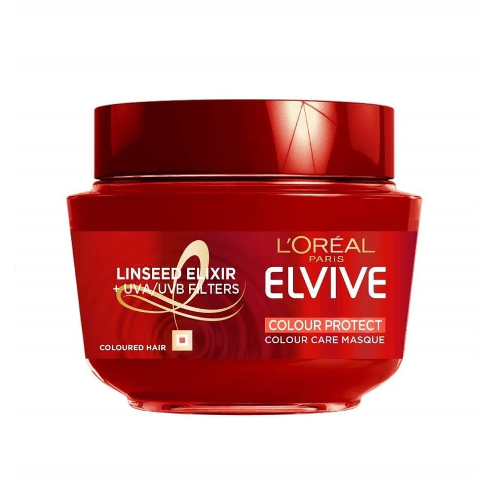 L'Oreal Elvive Colour Protect Hair Mask for Coloured for Coloured Hair ...
