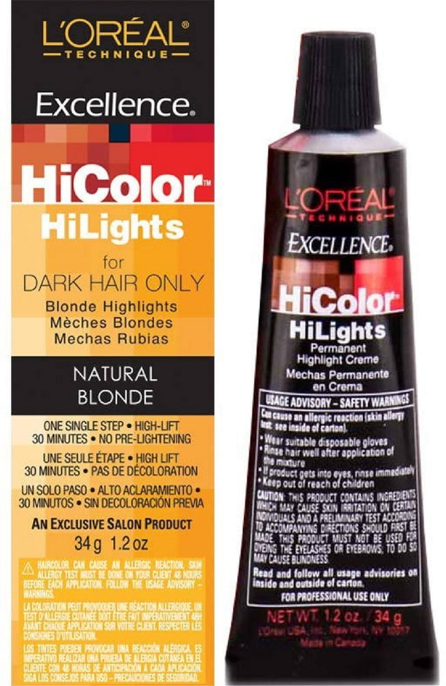 L'Oreal Excellence HiColor Blonde Ash Blonde HiLights, 1.2 oz (Pack of ...