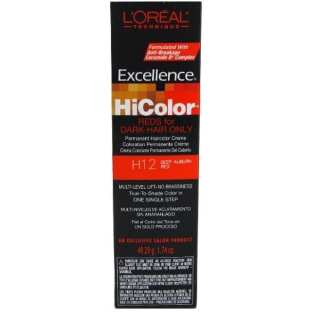 L'Oreal Excellence HiColor Deep Auburn Red, 1.74 Oz - Walmart.com