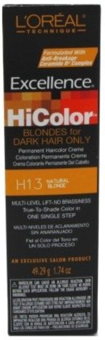 L'Oreal Excellence HiColor Natural Blonde, 1.74 oz - Walmart.com