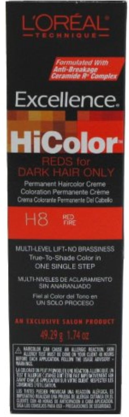 L'Oreal Excellence HiColor Red Fire, 1.74 oz (Pack of 2) - Walmart.com