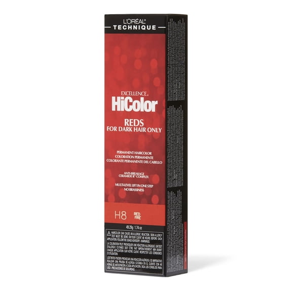 L'Oreal Technique Excellence HiColor Permanent Hair Color, (H20 Red ...