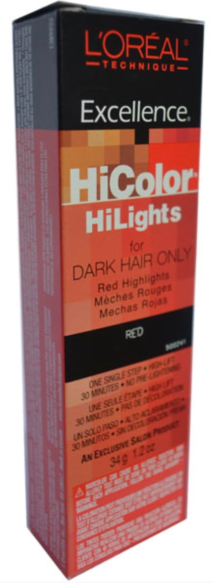L'Oreal Excellence HiColor Red HiLights, 1.2 oz (Pack of 6) - Walmart.com