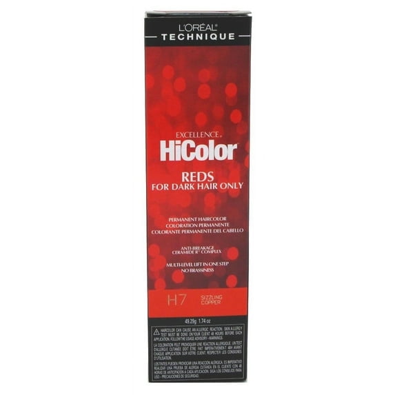 L'Oreal Excellence HiColor Sizzling Copper, 1.74 oz (Pack of 3 ...