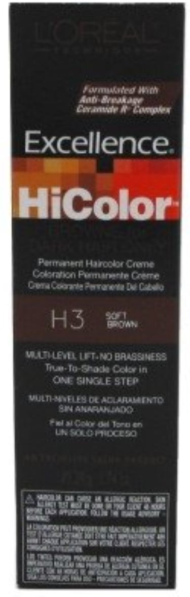 L'Oreal Excellence HiColor Soft Brown, 1.74 oz - Walmart.com