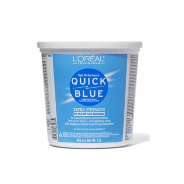 L'Oreal Quick Blue Powder Bleach, Platinum Lightening Hair Dye, 1 lb ...