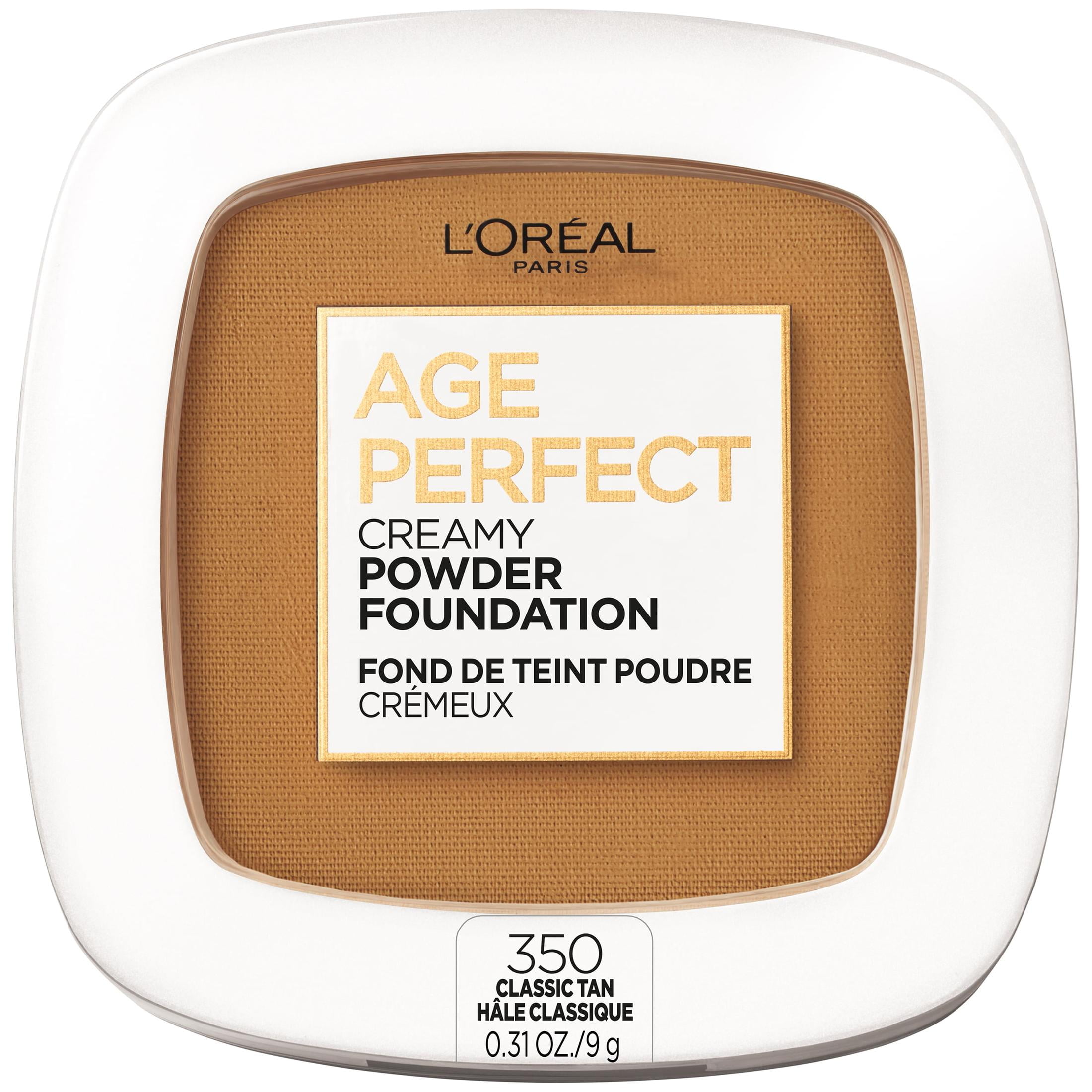 L'Oreal Paris Age Perfect Creamy Pressed Powder Foundation, Classic Tan ...