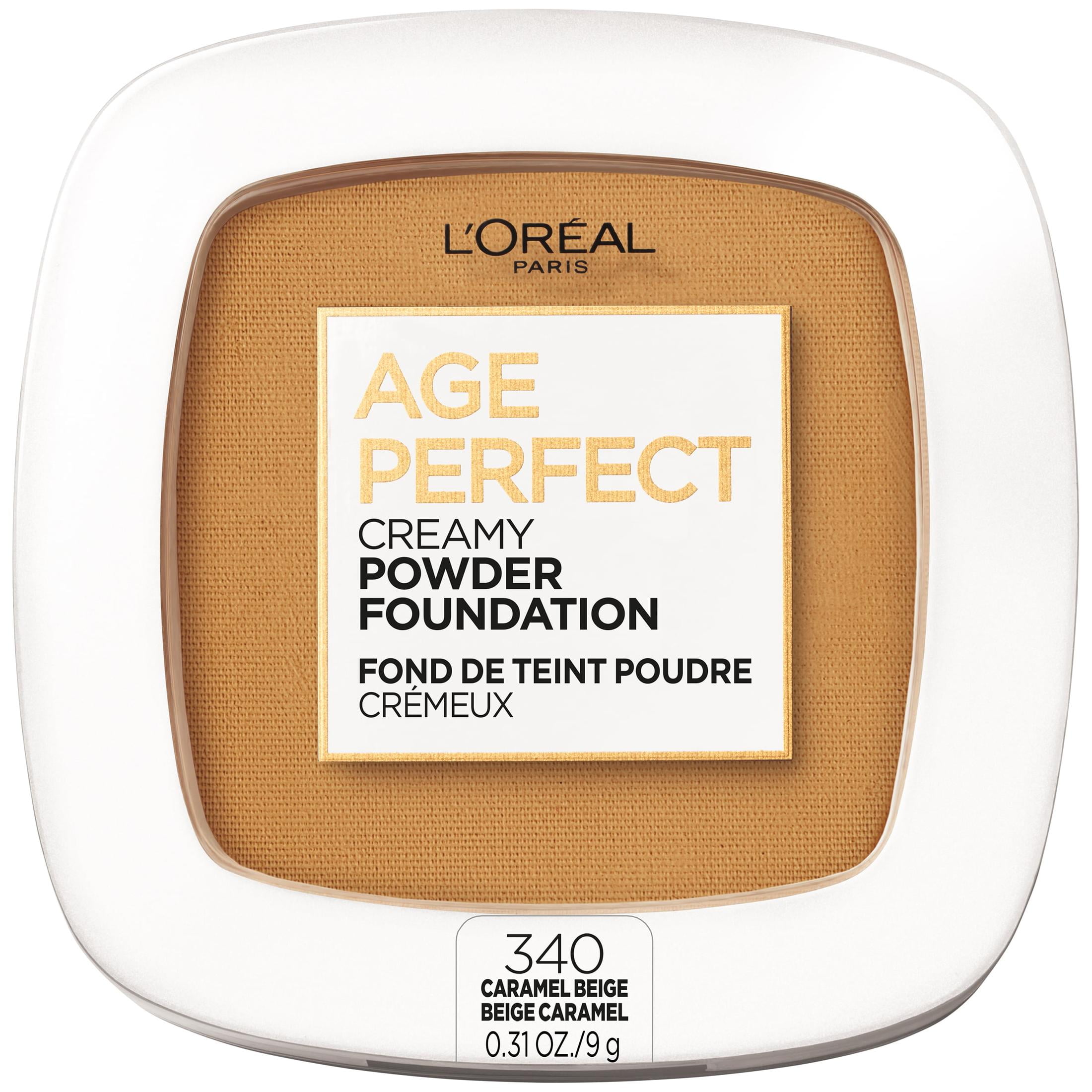 L'Oreal Paris Age Perfect Serum Creamy Foundation Makeup, 340 Caramel ...