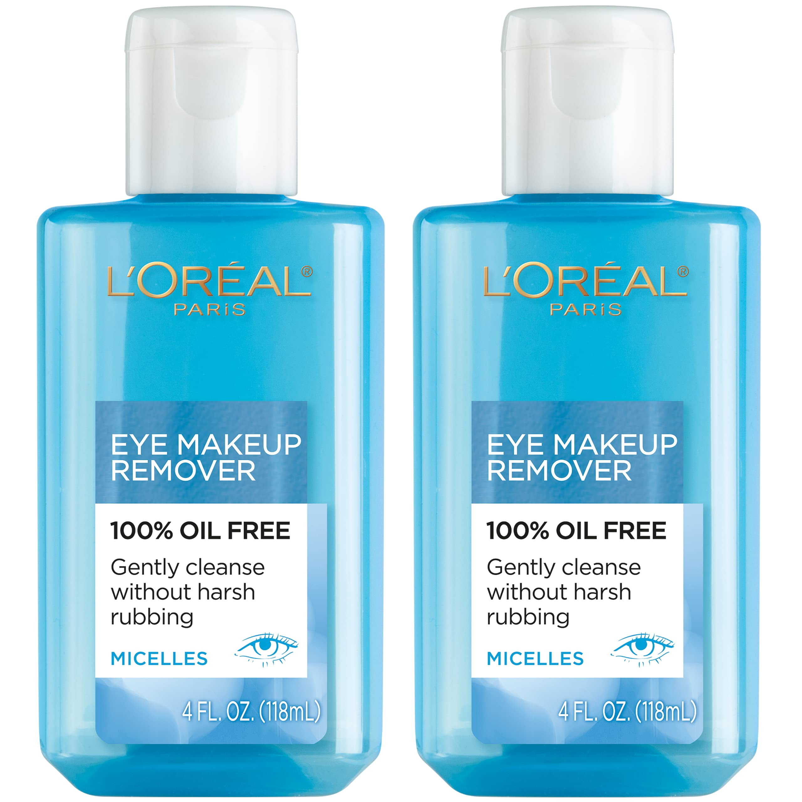 L'Oreal Paris Clean Artiste Oil Free Eye Makeup Remover, 2 Count O2 ...