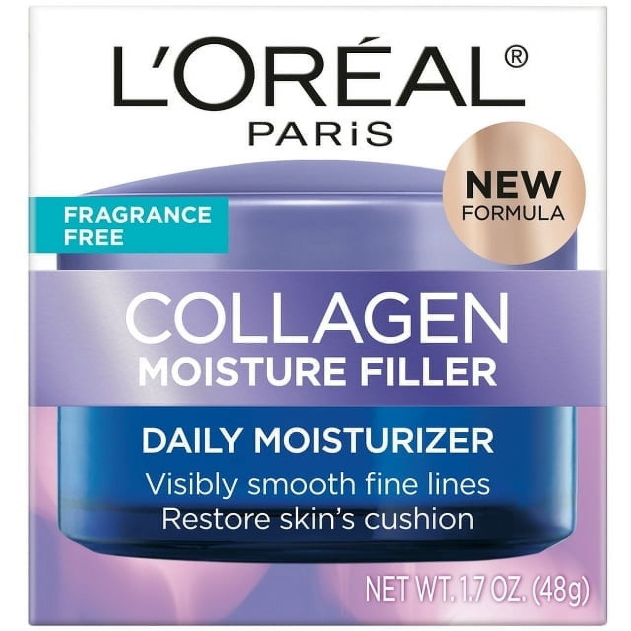 L'Oreal Paris Collagen Moisture Filler, Anti-aging Moisturizer ...