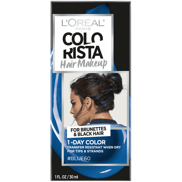 L'Oreal Paris Colorista 1 Day Hair Color, 60 Blue, 1 fl oz - Walmart.com
