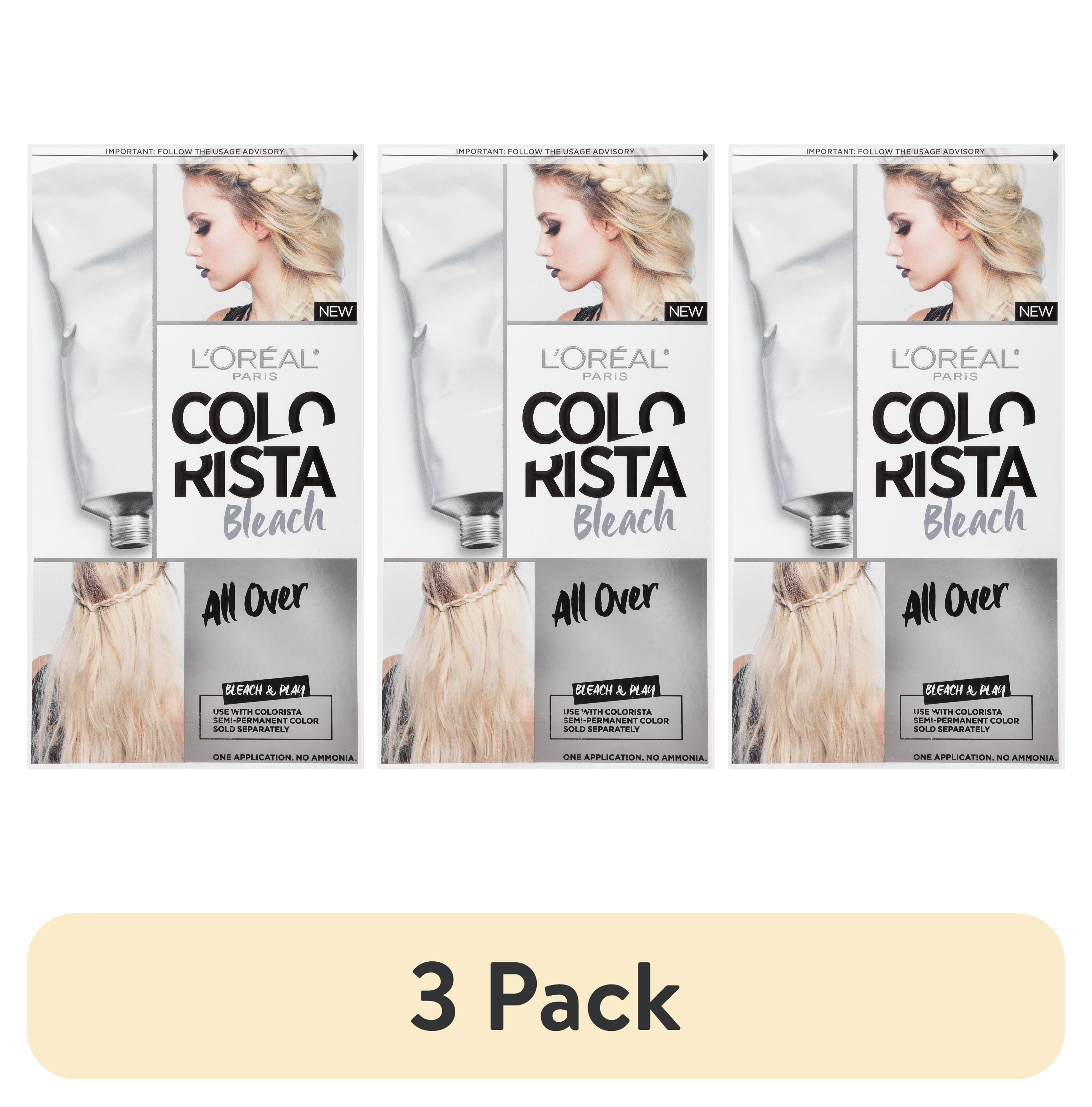 (3 pack) L'Oreal Paris Colorista All Over Bleach, Hair Color Lightening ...